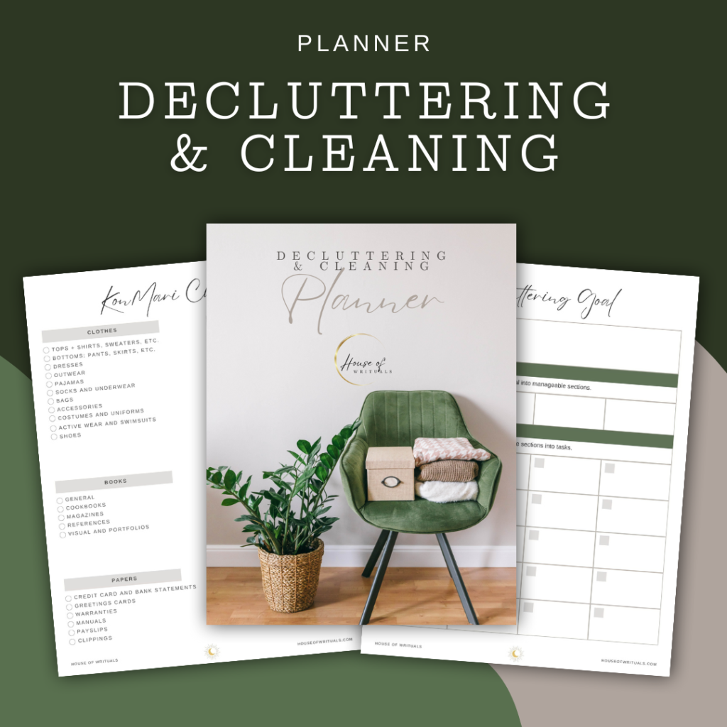 Decluttering & Cleaning Planner | House of Writuals